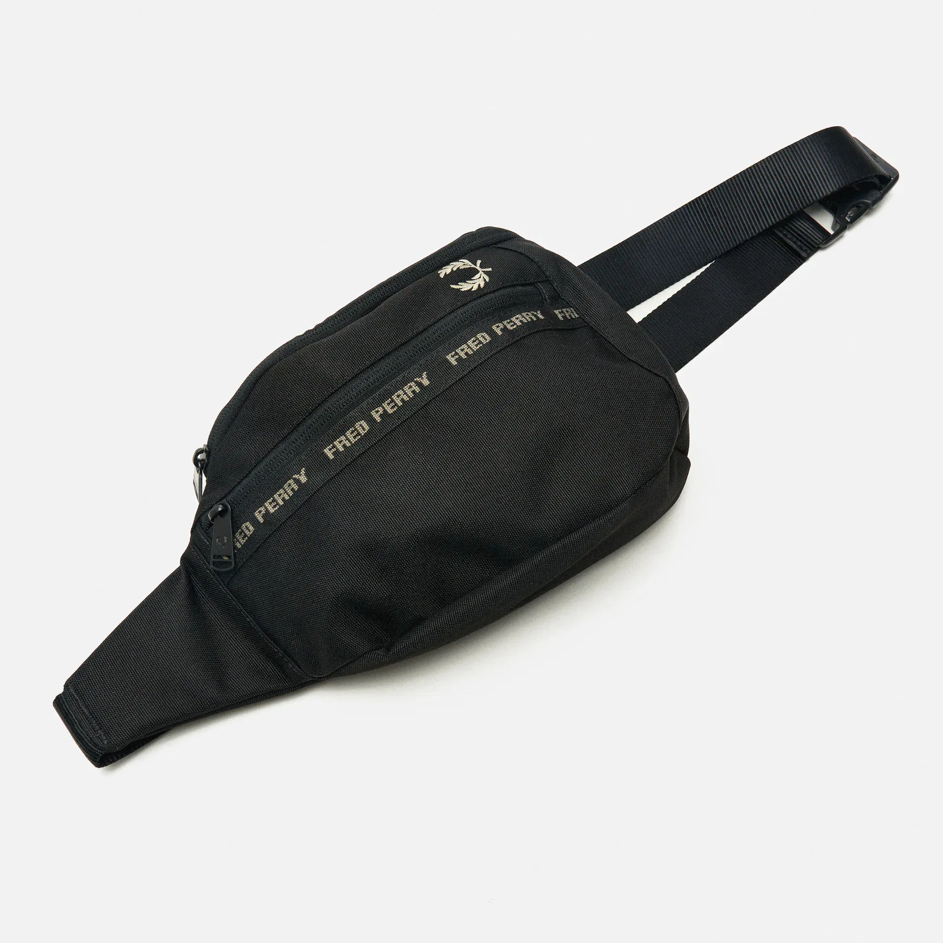 Fred Perry Taped Side Bag Black/Warm Grey