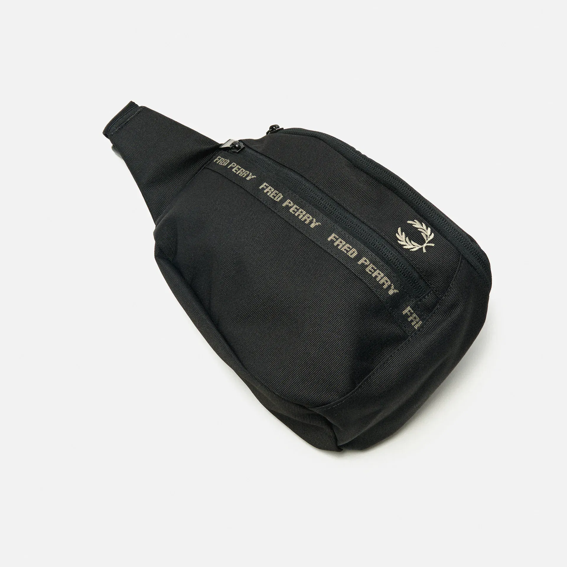 Fred Perry Taped Side Bag Black/Warm Grey